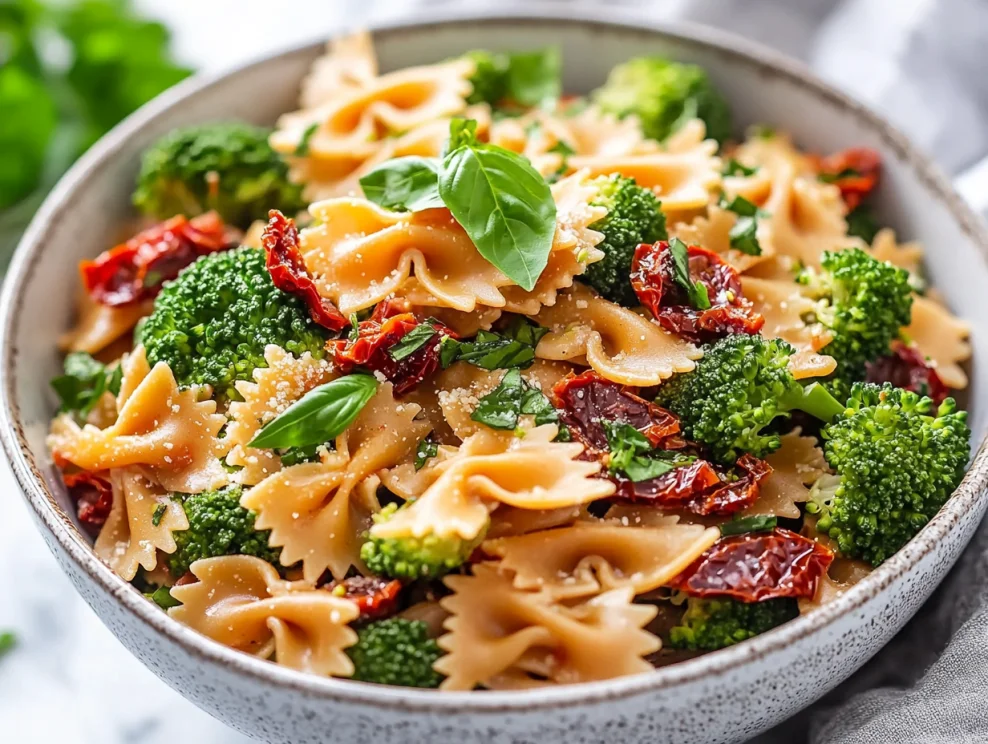 The Ultimate Broccoli Sun-Dried Tomato Pasta Salad Recipe
