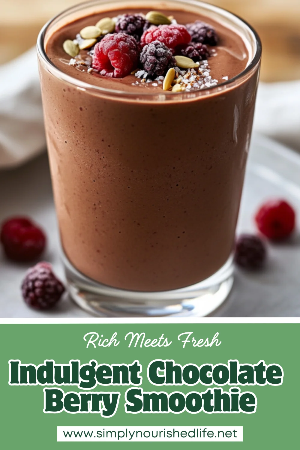 How To Make The Best Chocolate Berry Smoothie In 5 Minutes