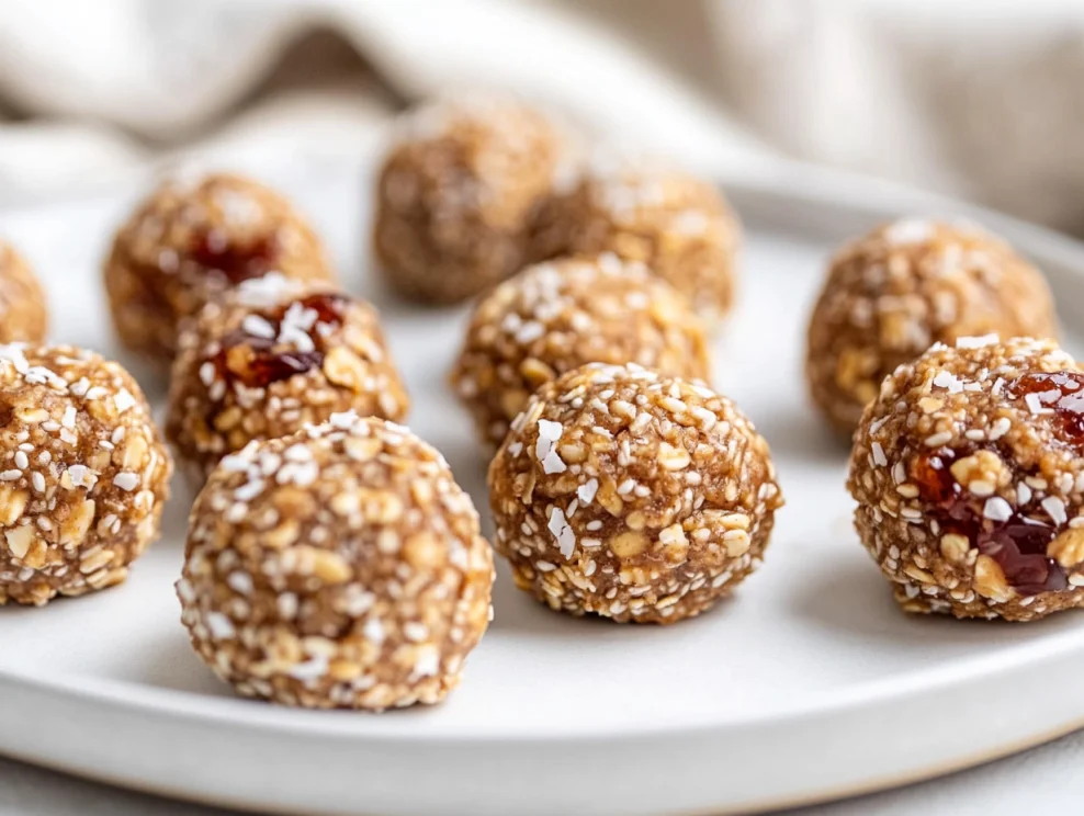 No-Bake Peanut Butter Jelly Bites Ready In 15 Minutes