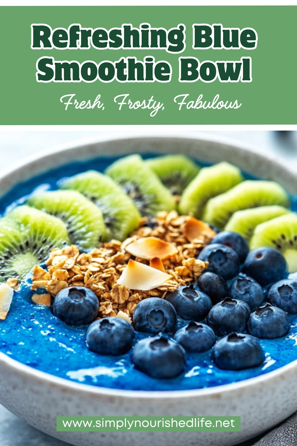 How To Make A Healthy Blue Smoothie Bowl In 10 Minutes